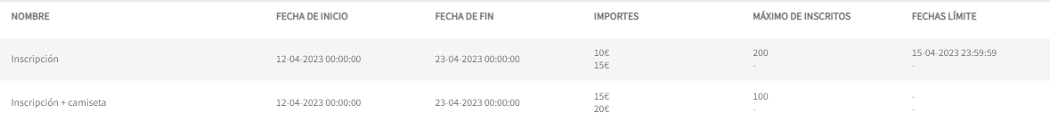 Prices – timingsense EN-US